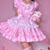 Pink Baby Kitty Princess Ribbon Maid Dress + Headband